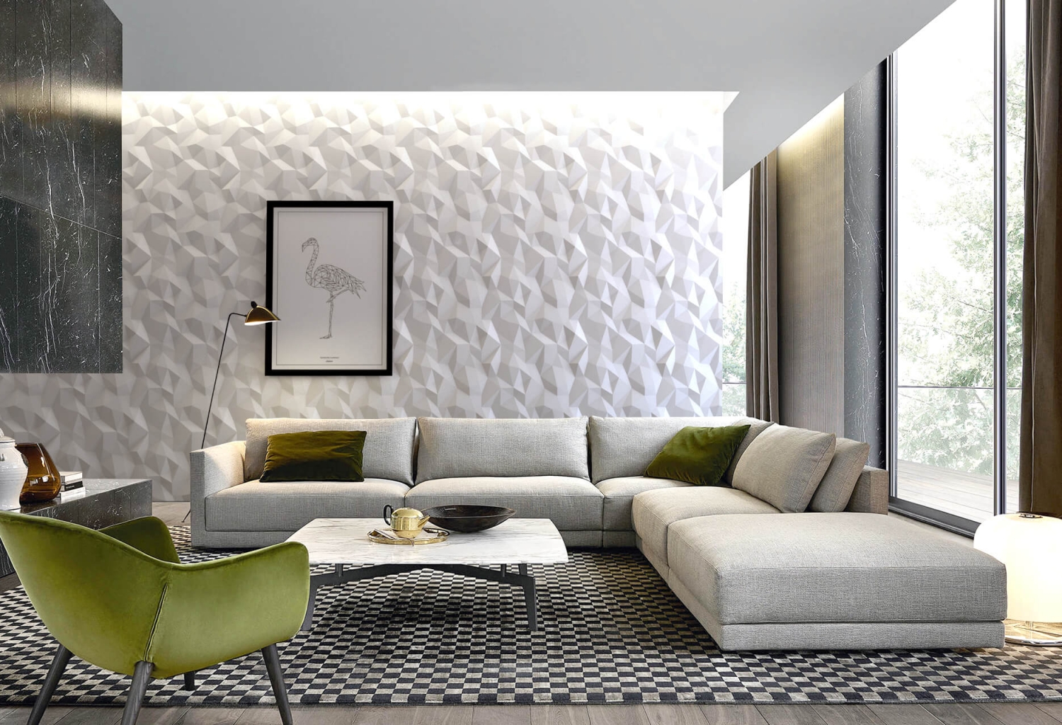3D panel Triangles - 3D Tiles panels